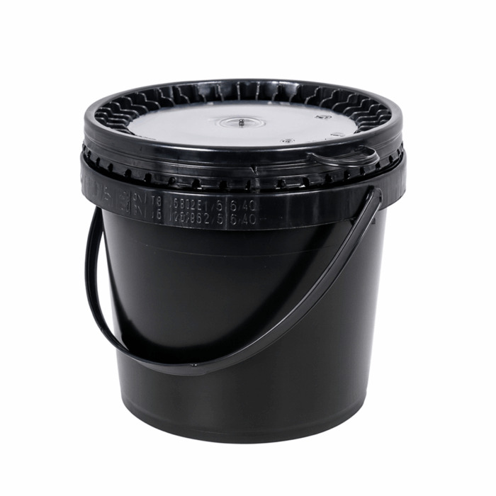 5L Black Plastic Bucket | UN Approved for Solids, Food & Chemicals ...